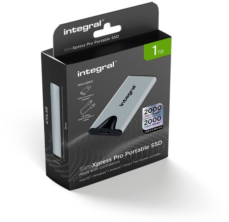 SSD INTEGRAL SLIMXPRESS PORTABLE USB-C 1TB bij MaritiemExpert